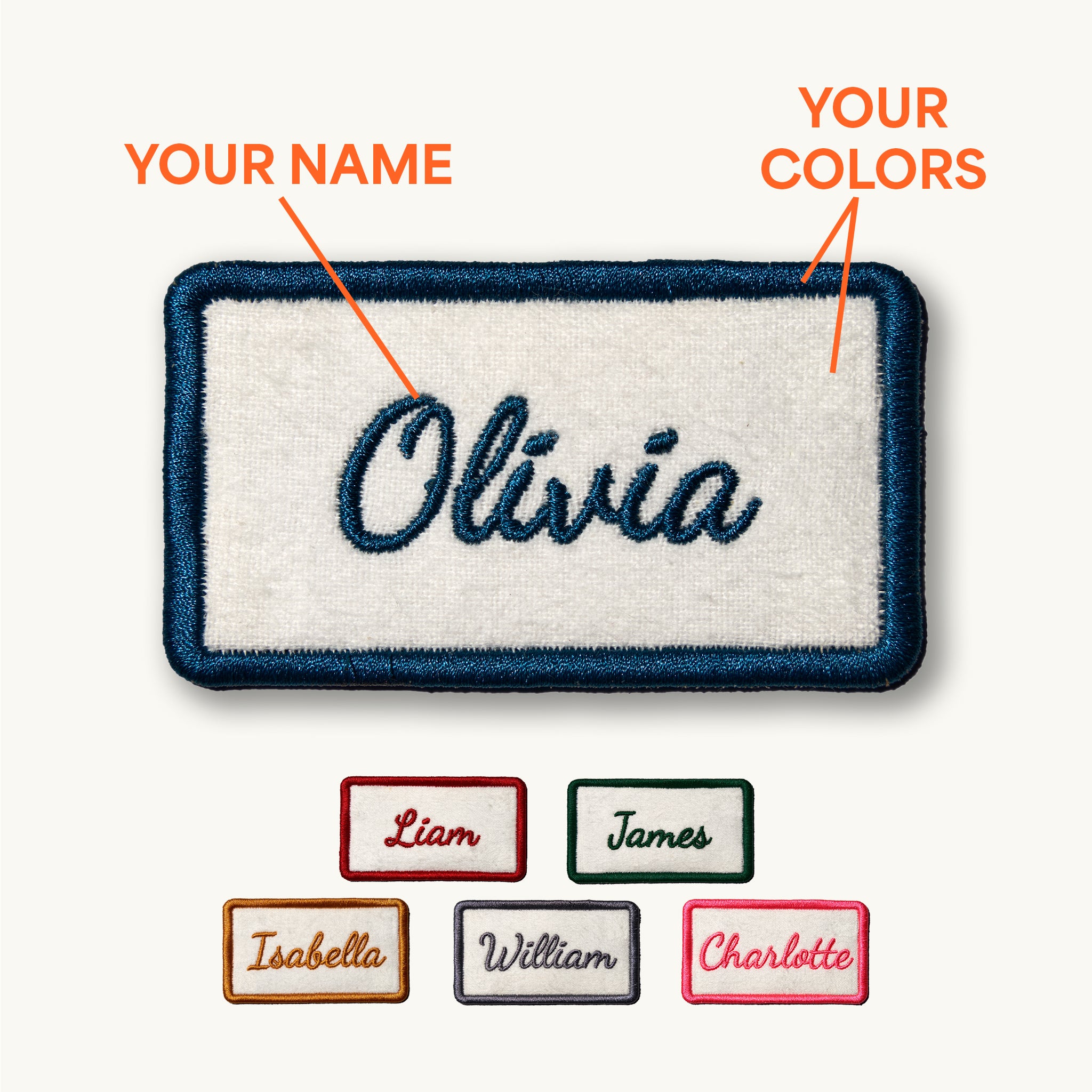 Patchify - Embroidered Patch - Custom College Initials+Numbers Patch – Patchify®