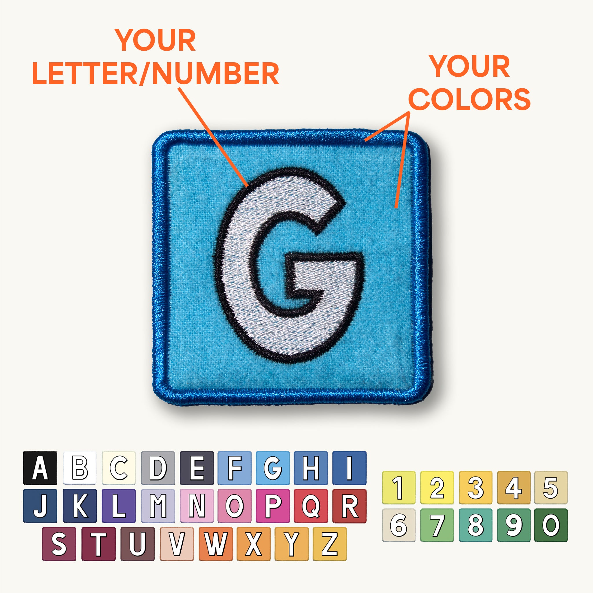 Patchify - Embroidered Patch - Custom College Year+Number Patch – Patchify®