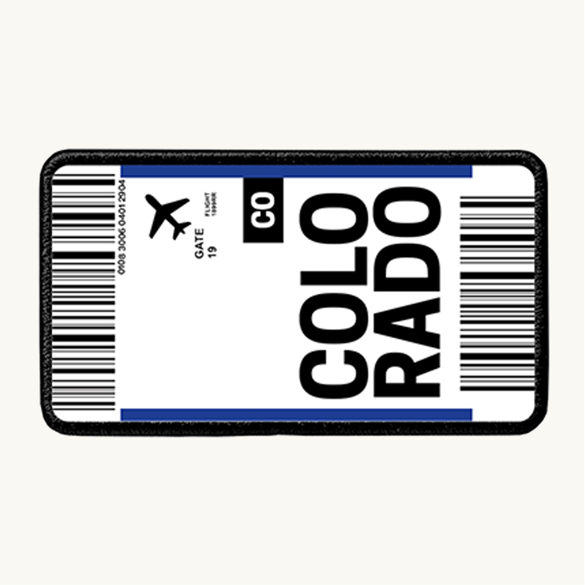 Patchify | Colorado Flight Ticket Patch - Rocky Mountain High – Patchify®
