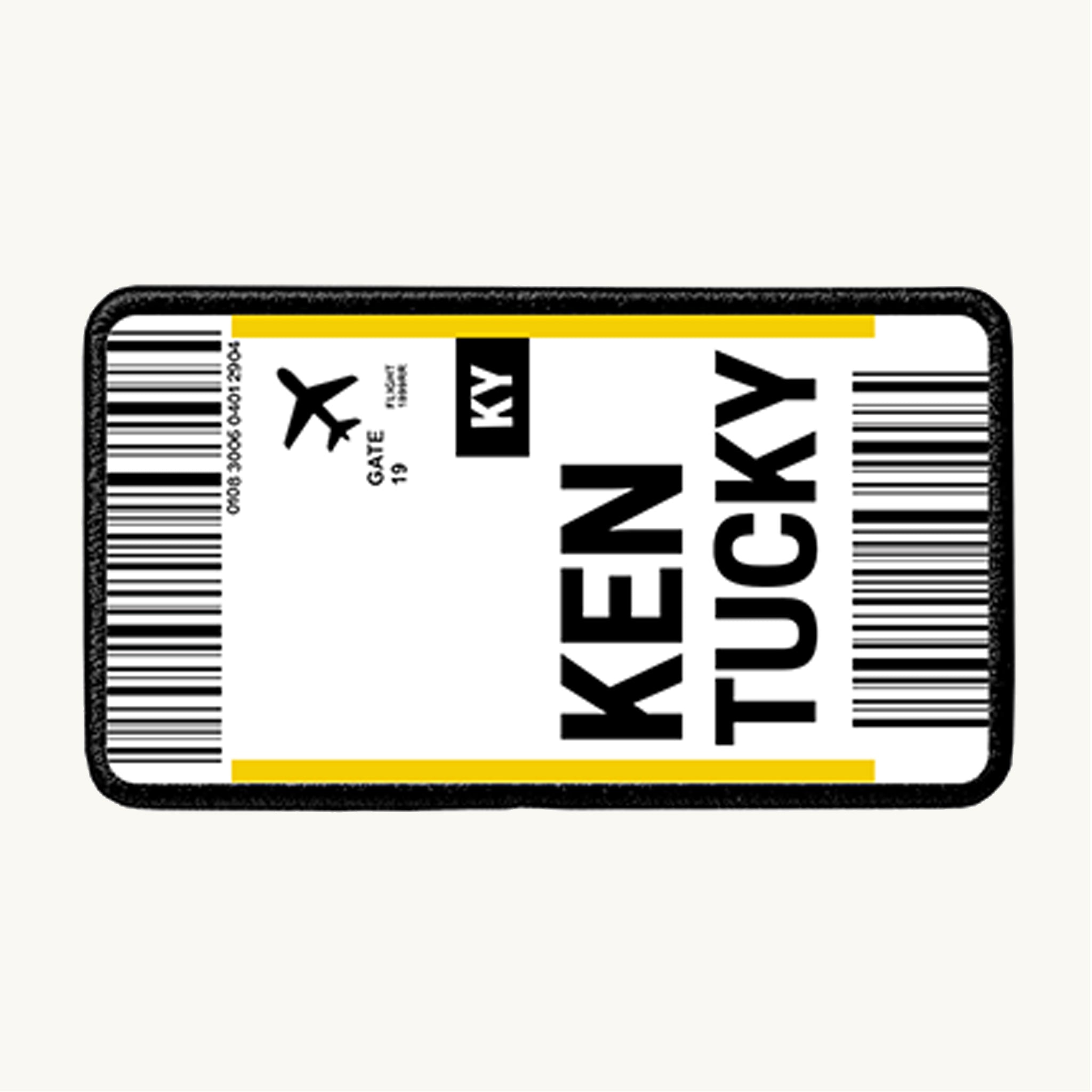 Patchify | Kentucky Flight Ticket Patch - Bluegrass Beauty – Patchify®