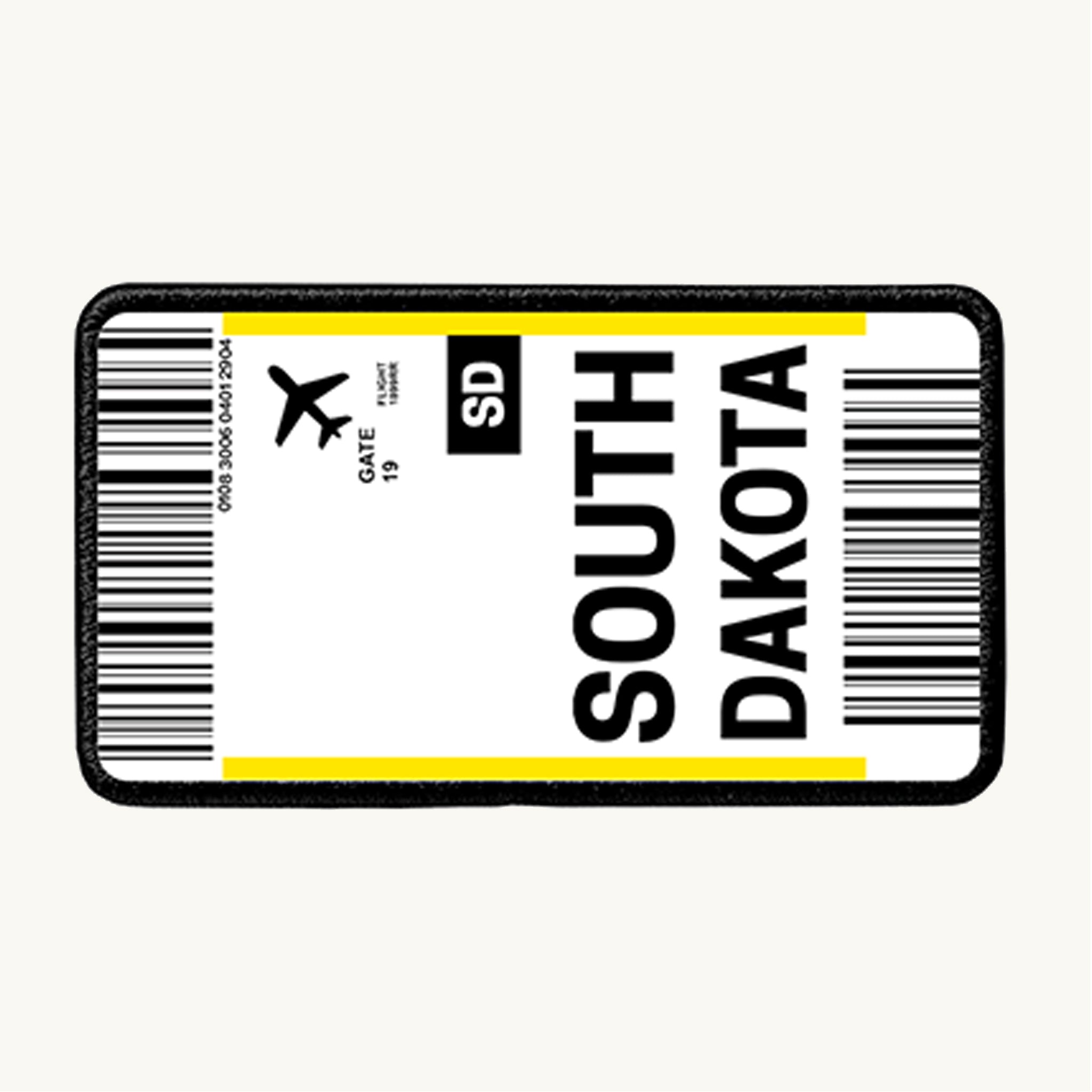 Patchify | South Dakota Flight Ticket Patch - Mount Rushmore Majesty – Patchify®