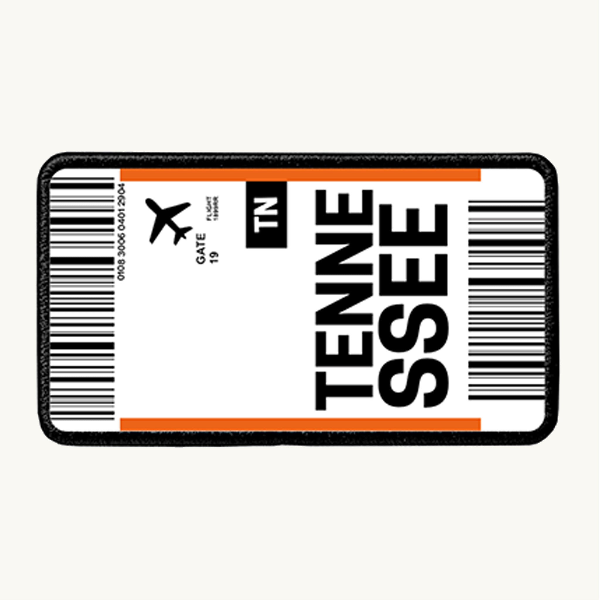 Patchify | Tennessee Flight Ticket Patch - Volunteer State Pride – Patchify®