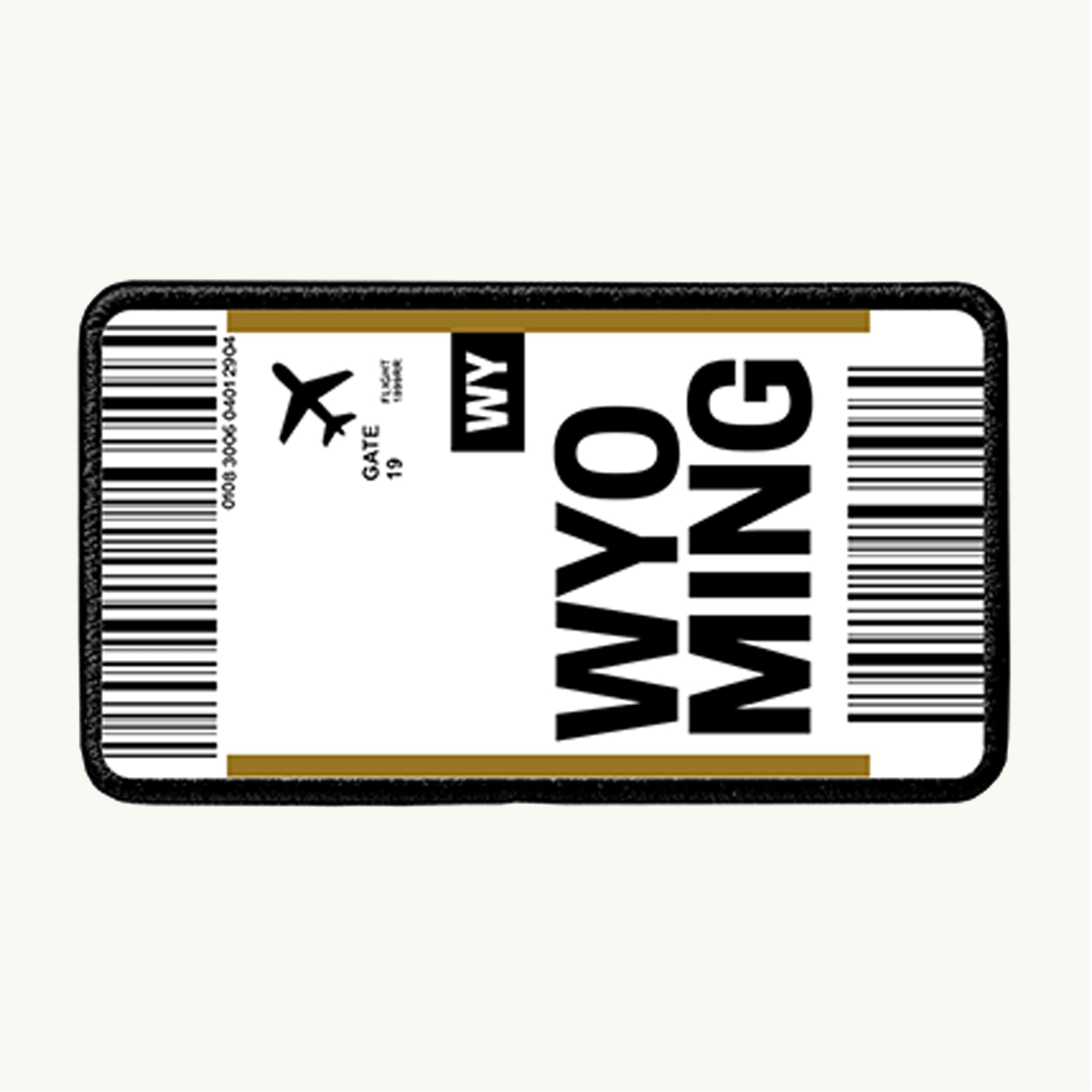 Patchify | Wyoming Flight Ticket Patch - Equality State Majesty – Patchify®
