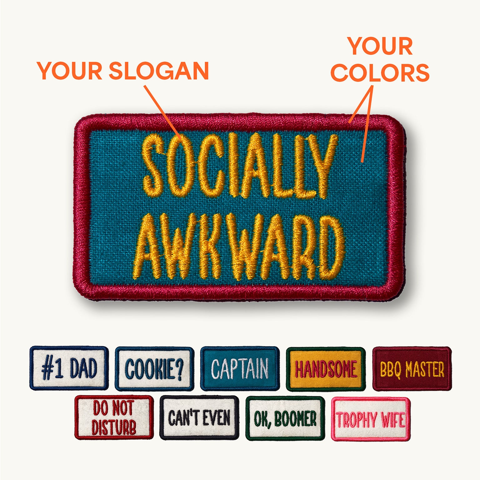 Patchify - Embroidered Patch - Custom Slogan Patch – Patchify®