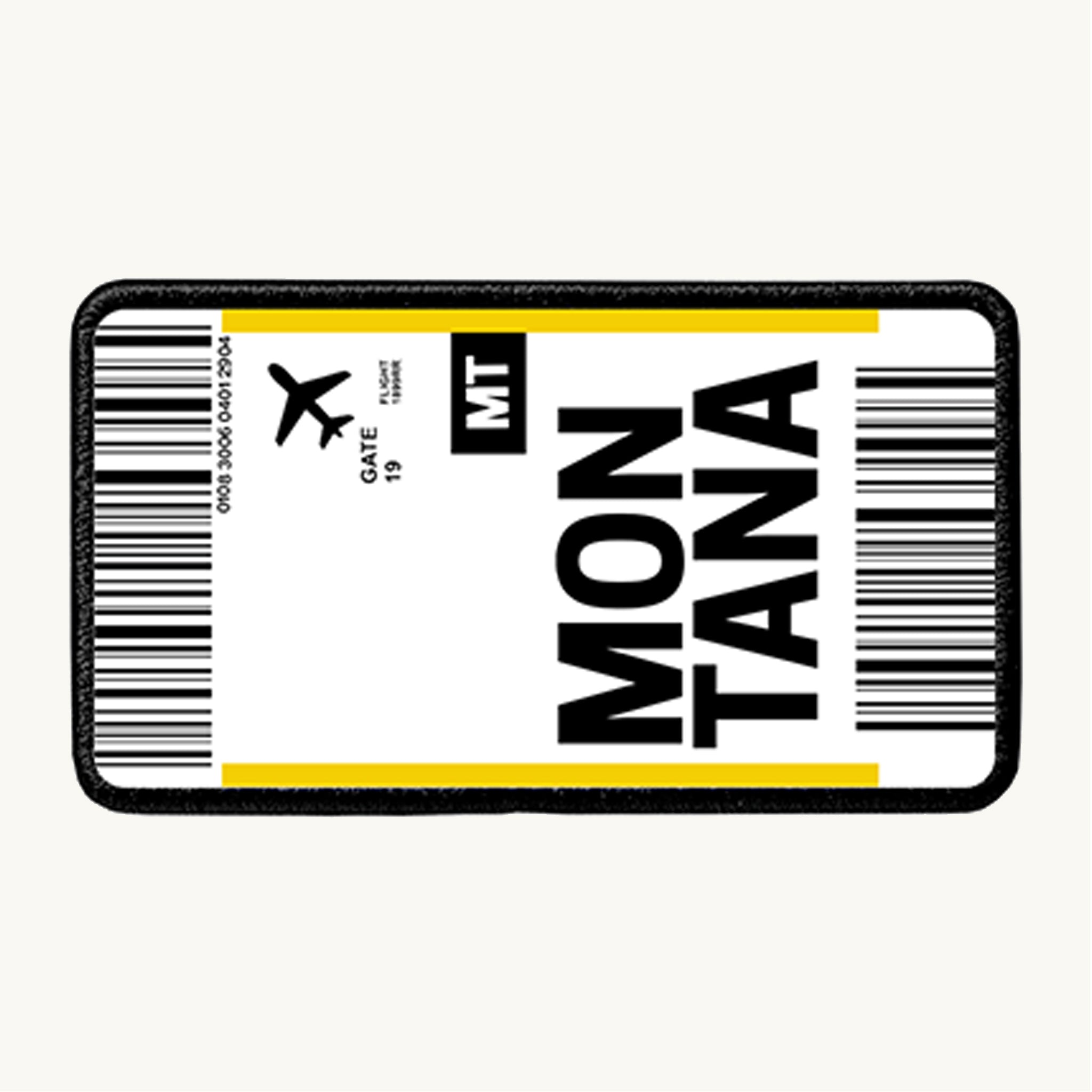 Patchify | Montana Flight Ticket Patch - Big Sky Country – Patchify®